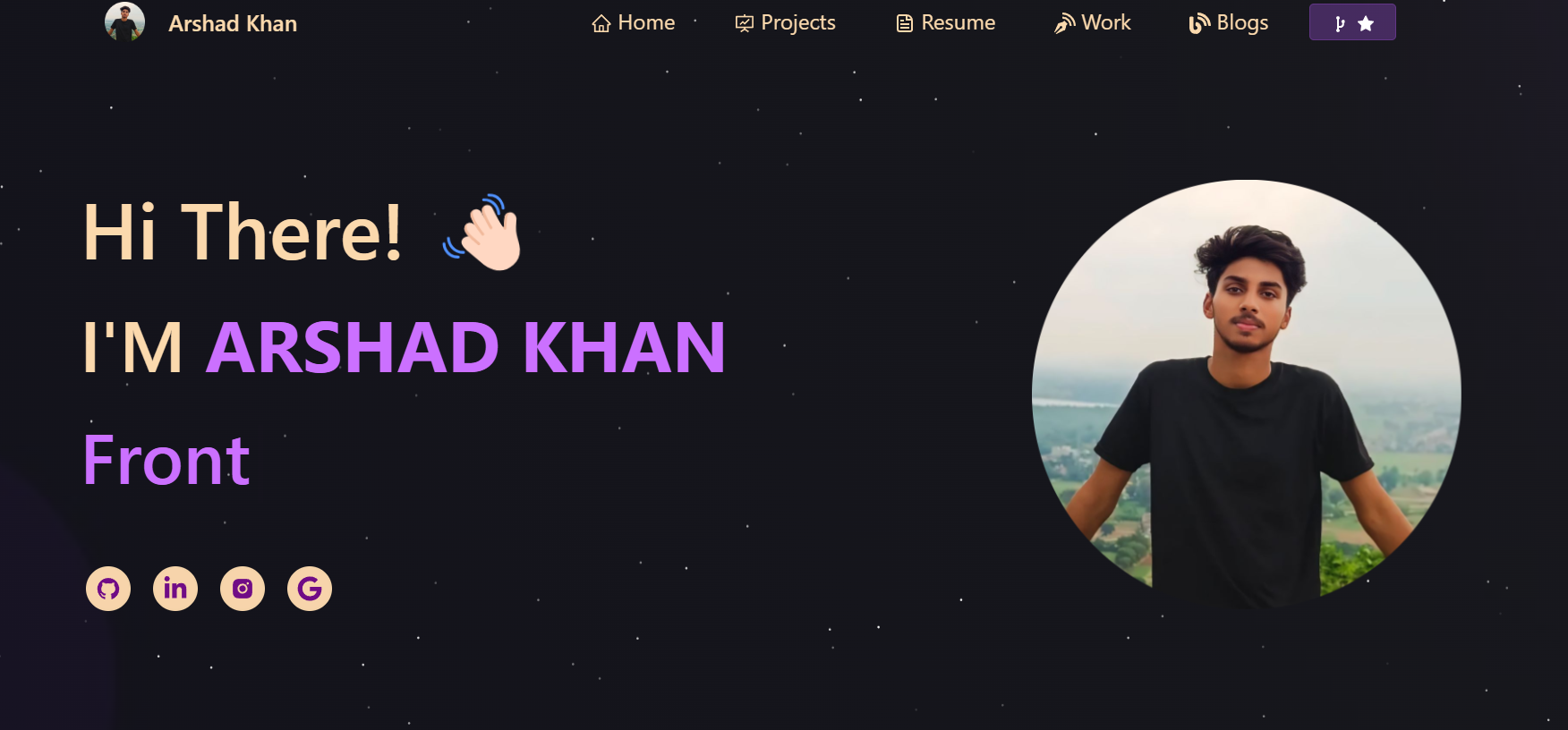 Arshad khan | Portfolio Website